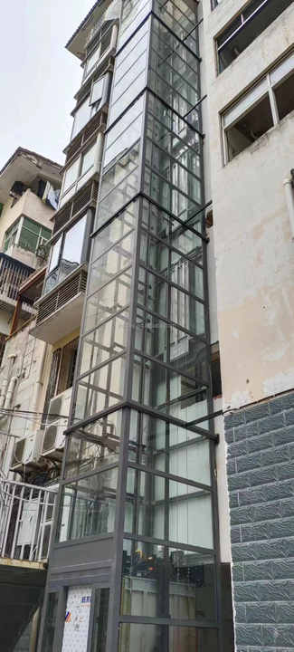 3 Floors Small Shaftless Residential Traction Elevator