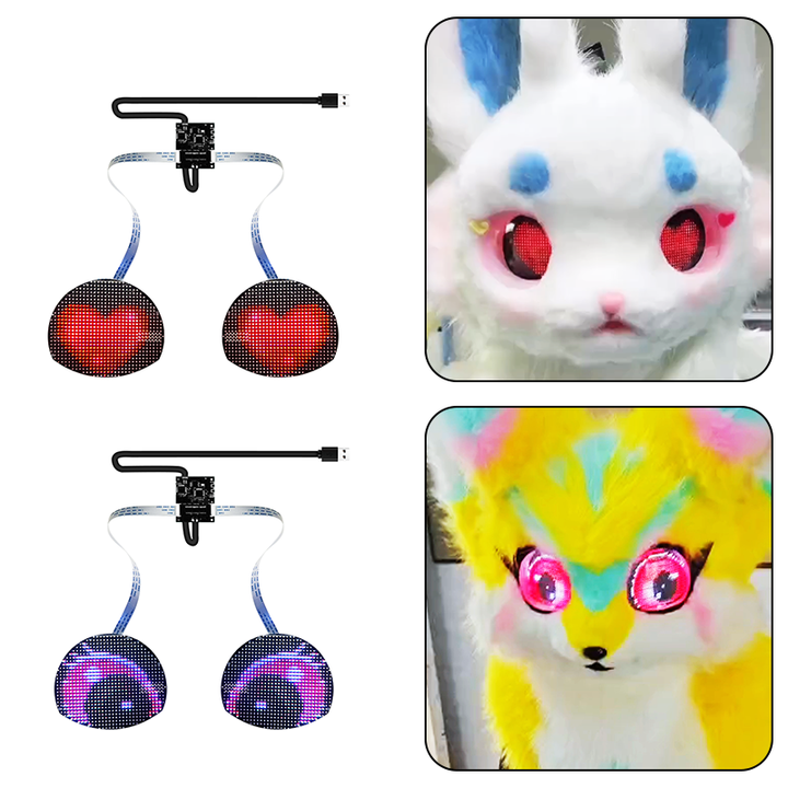 Programmable Winking Eyes LED Panel Display for Cars & Backpacks ...