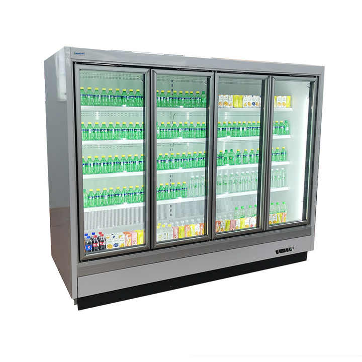 10-door Insulated Glass Walk-in Freezer Cooler for Beer Display