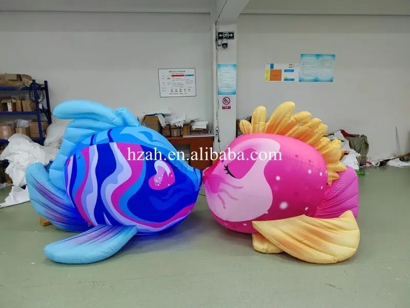 Giant Inflatable Kiss Fish Model Inflatable Fish for Advertising Marine ...
