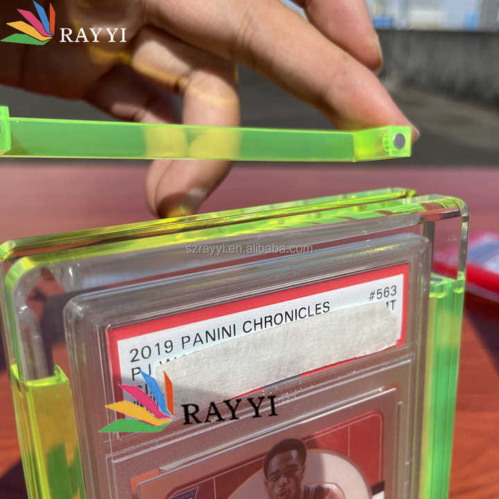RAY YI Clear Acrylic PSAED Graded Card Slab - Durable & Stylish