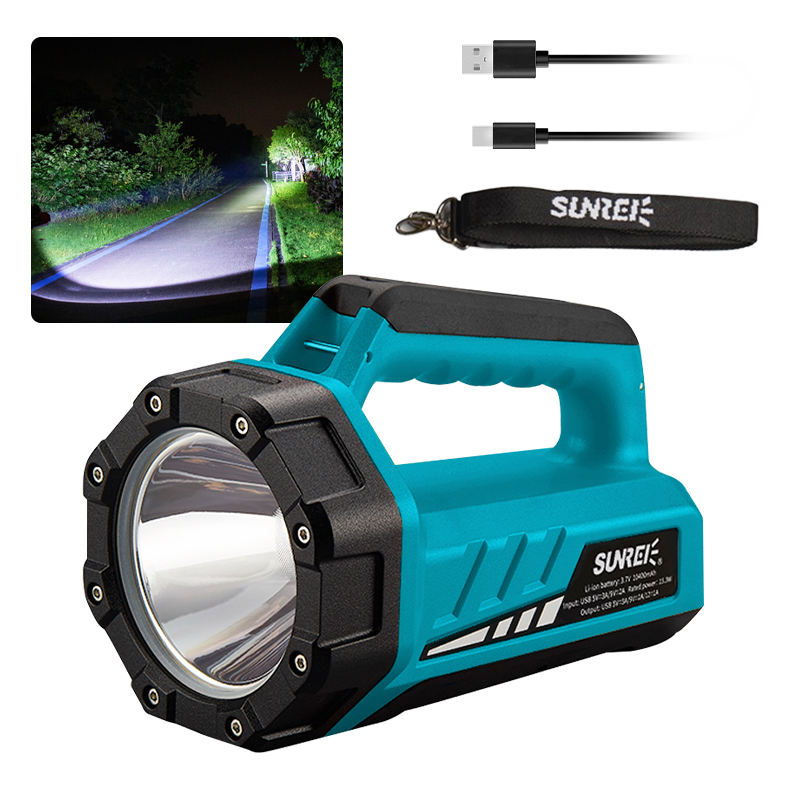 High-Brightness 1800 Lumen Rechargeable 18W 6500K Cool White IPX6 ...