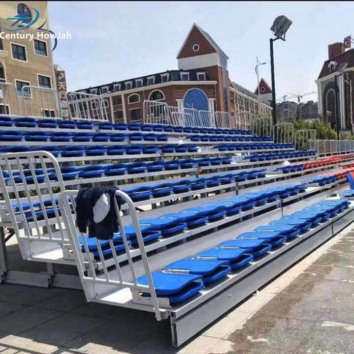 Electrical Control Hdpe Retractable Bleacher Seating With Folding ...