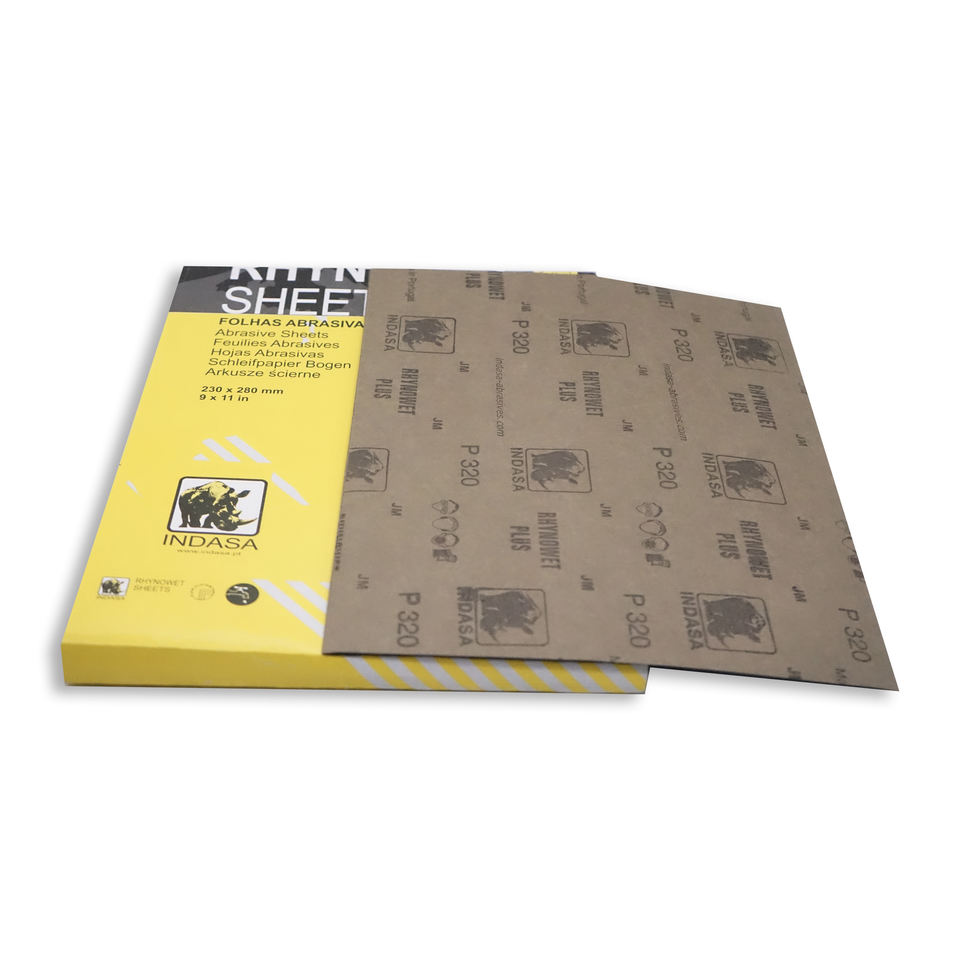 INDASA Grit 320 Silicon Carbide Sandpaper - Waterproof Latex Paper for ...