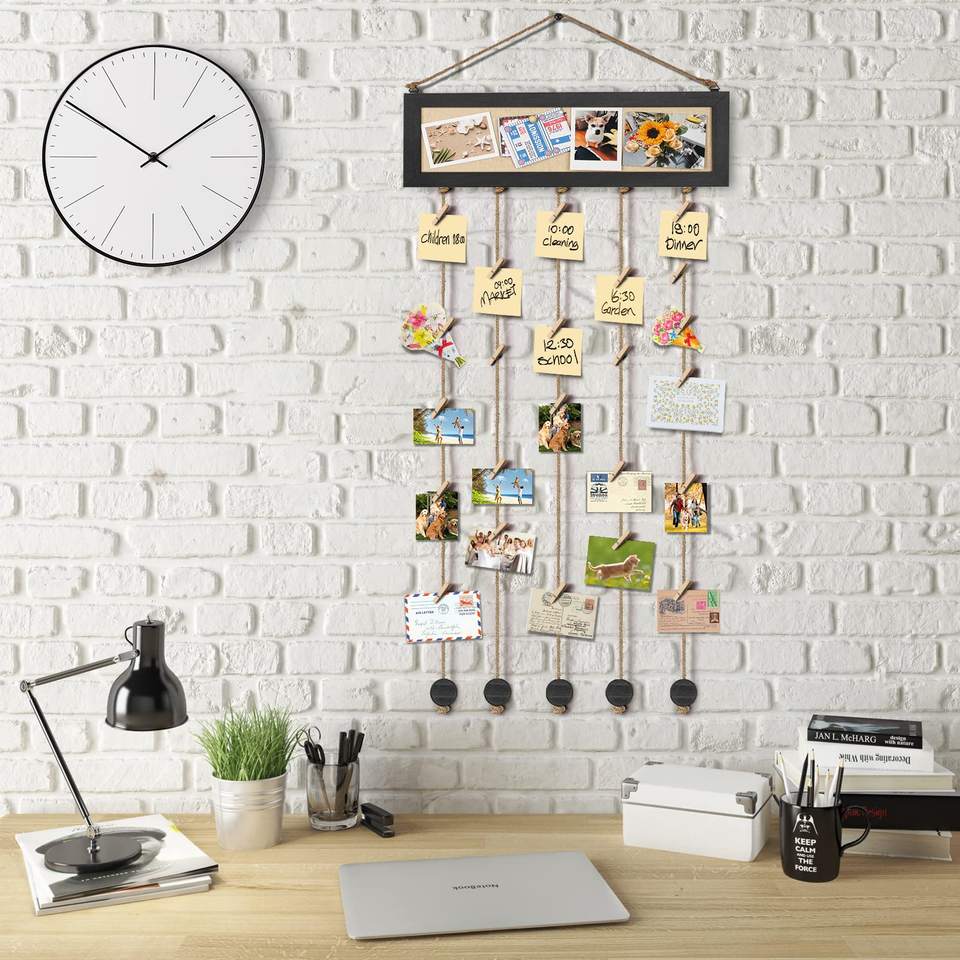 Picture Frames Photo Hanging Display Board Wood Rustic Frames Wall ...
