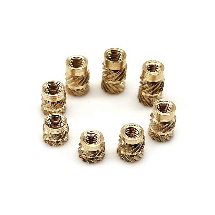 M2 M3 M4 M5 M6 M8 Brass C3604 Knurled Female Nut Threaded Heat Set ...