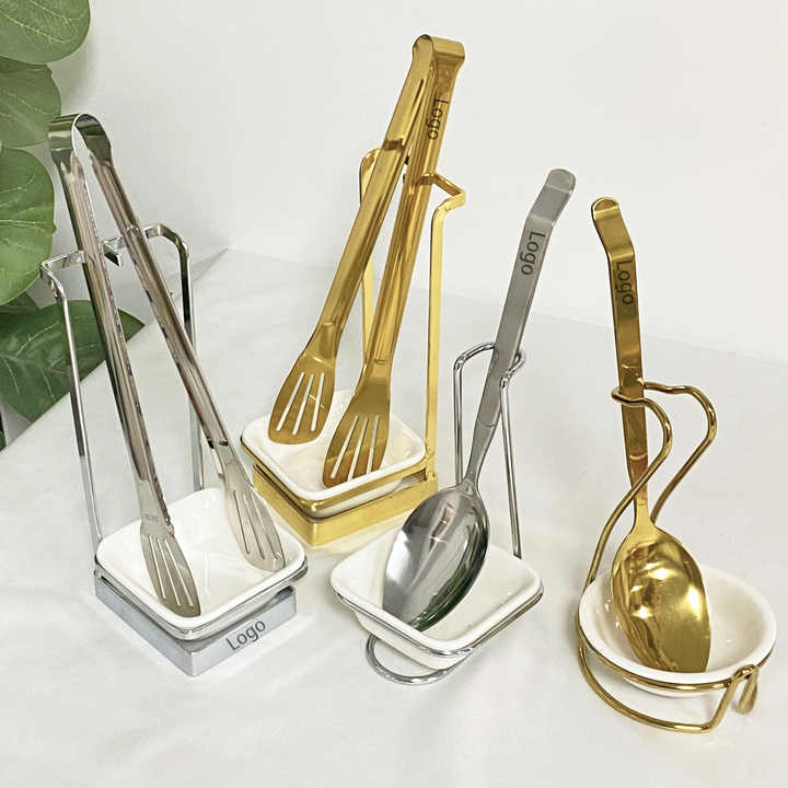 5 Star Luxury Buffet Serving Set: Stainless Steel Soup Ladle, Food Clip ...