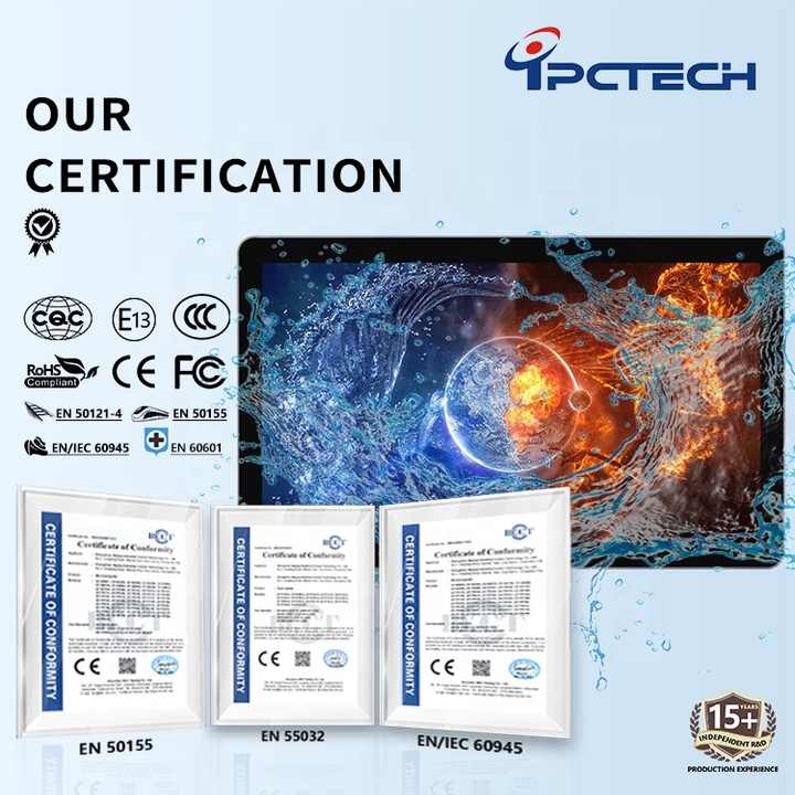 Capacitive /Resistance Industrial Display IP65 Waterproof Embedded Touch Screen Monitor for ...