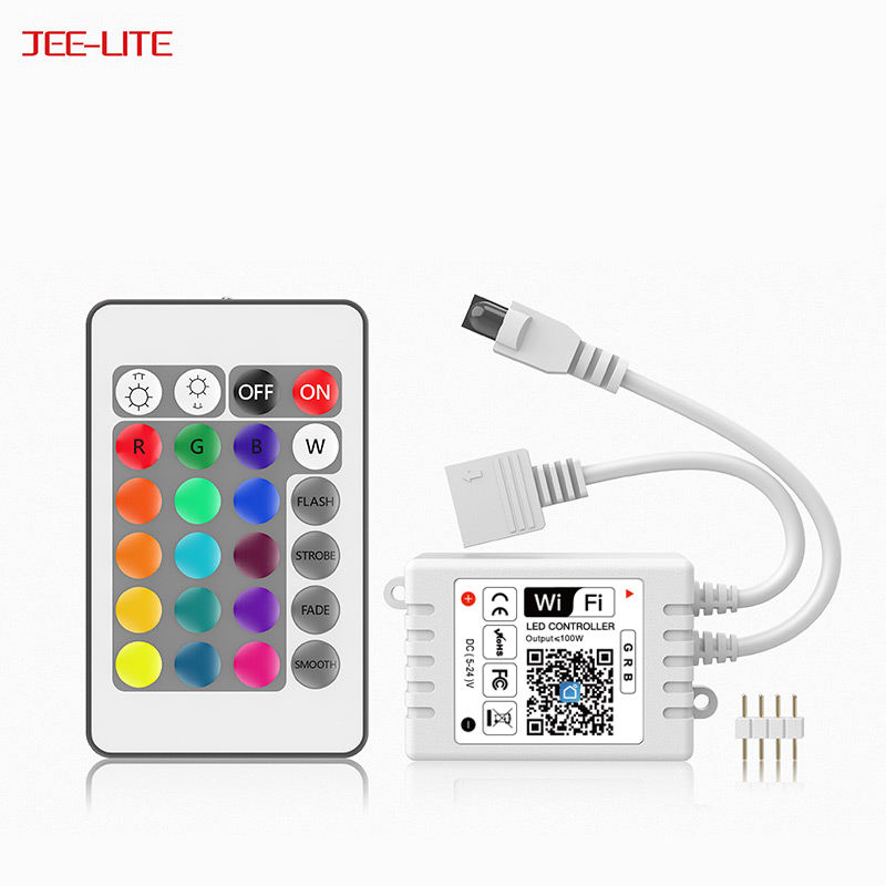 Direct Alexa Google Assistant MINI IR 24Keys Tuya WIFI LED RGB ...