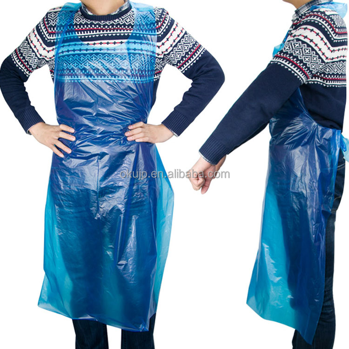 Apron Disposable Waterproof Apron Men Women Unisex Oil Proof Plastic ...