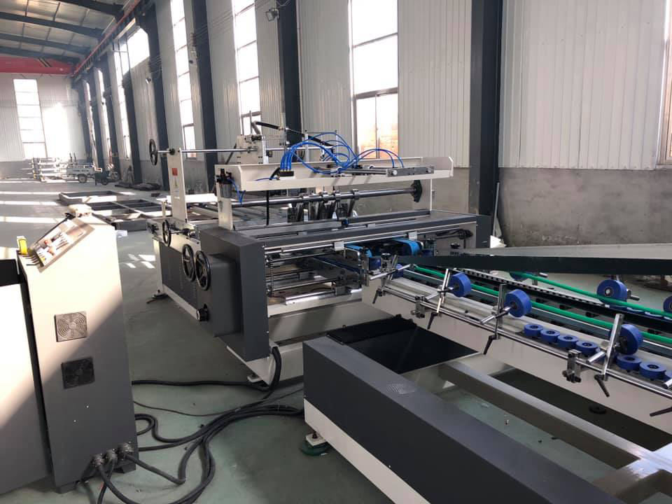 Save Time Fully Automatic Carton Box Gluing Machine Auto Folder Gluer ...