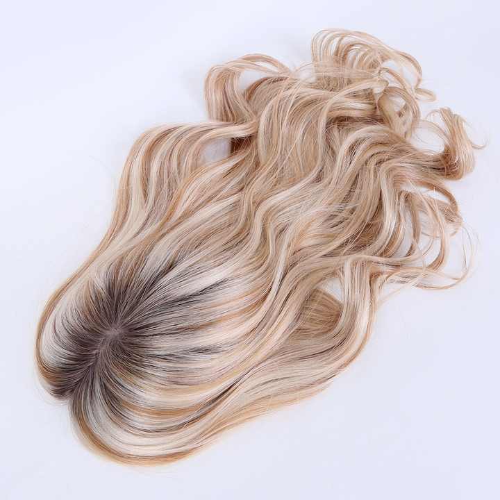 Injected Skin Top Lace Front Topper - Premium Human Hair