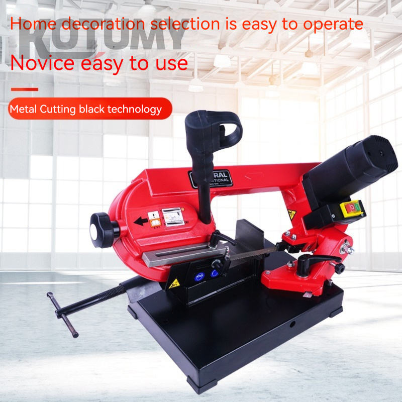 Portable 220V Metal Band Saw Machine for Woodworking Horizontal Cutting ...