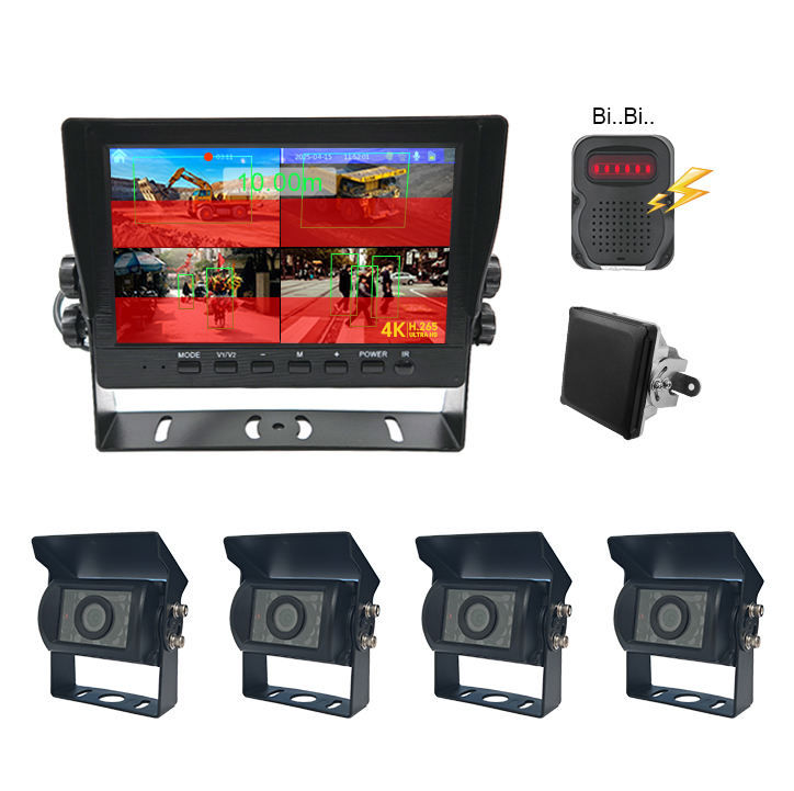 AI PWAS System Proximity Warning Alert System with Backup Camera 1080P ...