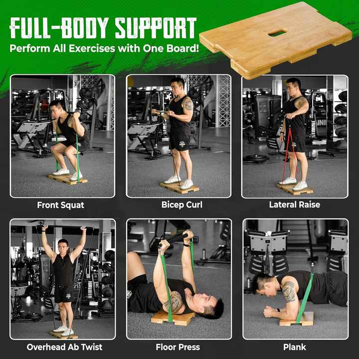 Wooden Total Body Home Gym - Strength & Flexibility Workout
