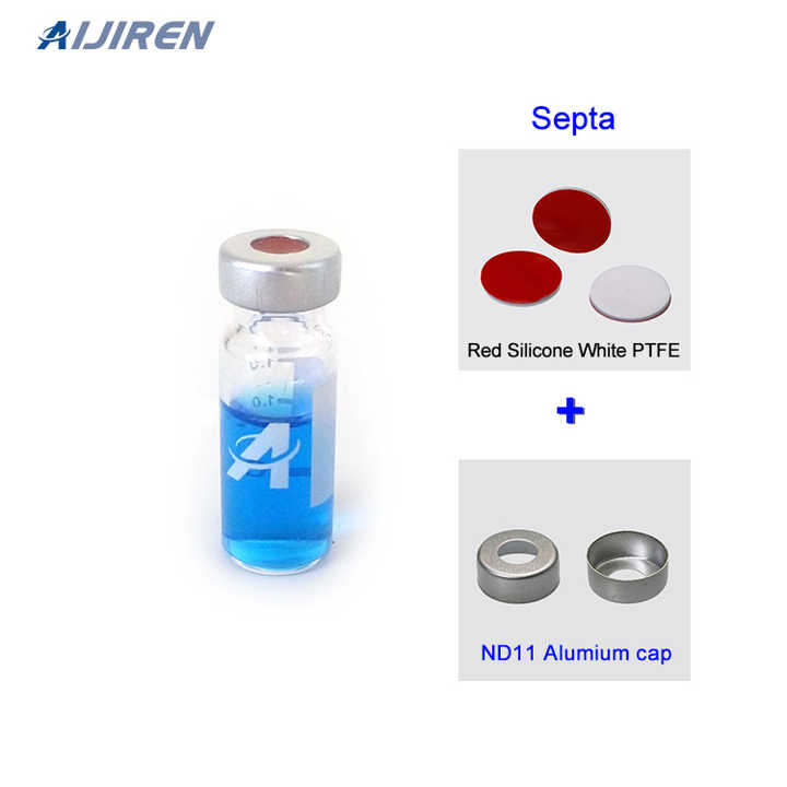 Aijiren 1.5ml Lab HPLC Analysis ND11 Glass clear Crimp Top Autosampler Vial Kits Aluminum Cap ...
