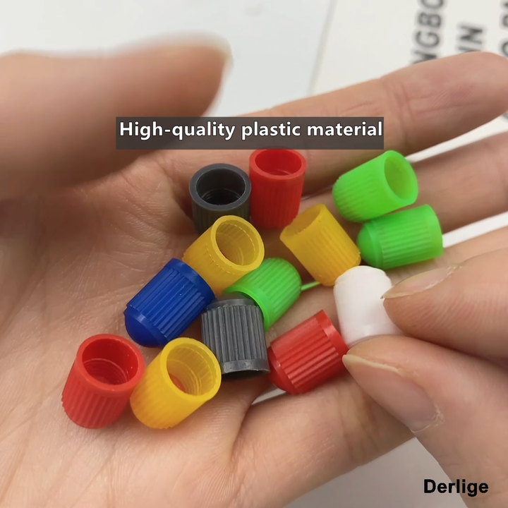 Car Tire Air Dust Cap Cover Schrader Valve Stem Caps Plastic