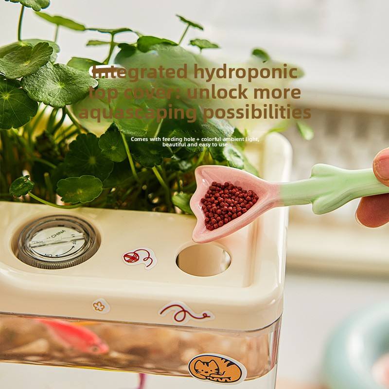 Polyethylene High Permeability Desktop Mini Goldfish Tank for Living ...