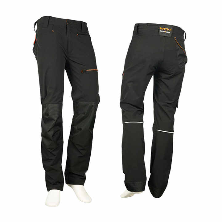 Custom Logo Work Trousers for Men 4 Way Stretch Workwear Cargo Pants ...