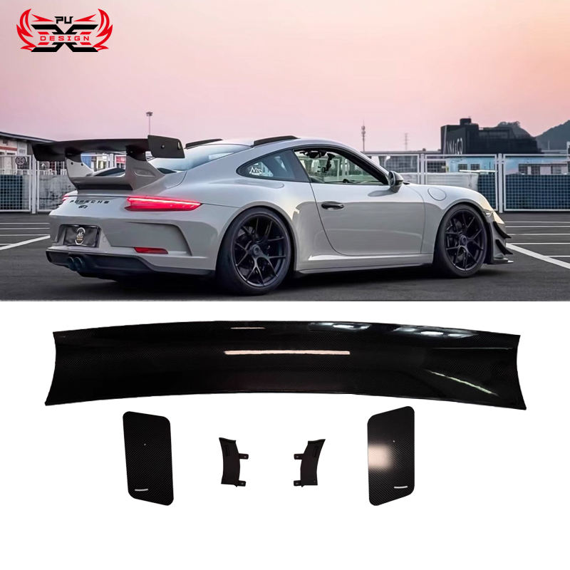 Dry Carbon Fiber V Style Rear Spoiler for Porsche 911 991 GT3 Wing Body ...