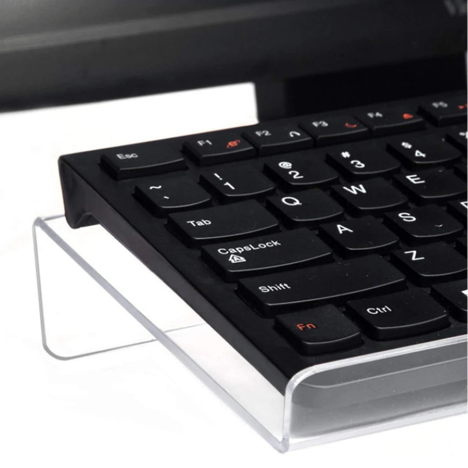 Adjustable Desk Riser with Clear Acrylic Mouse Tray - Portable Computer ...