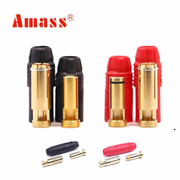 Amass AS150 Male Female Bullet Connectors - Anti-Spark Gold