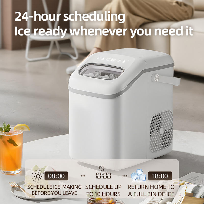 Portable Electric Ice Maker Machine Plastic Stainless Steel 10-20kg/day ...
