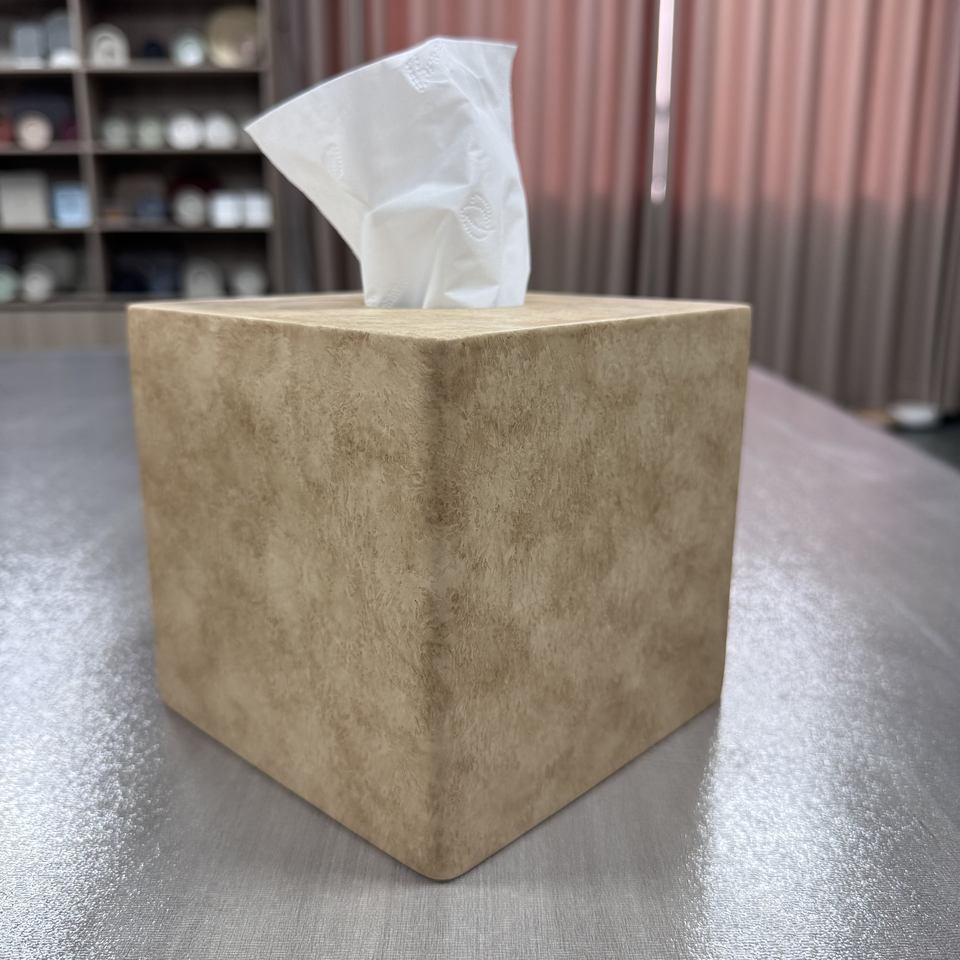 Resin Tissue Box Custom Color for Home High End Refillable Tissue Box ...