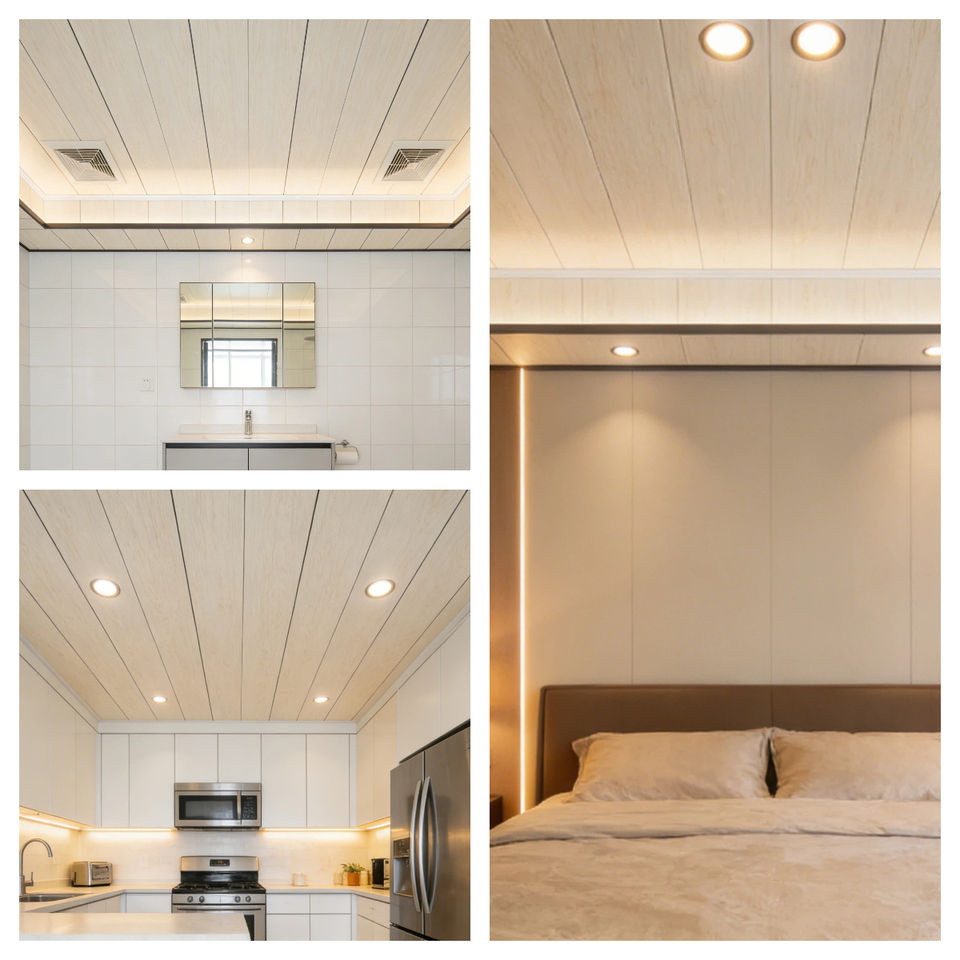 Modern Interior Ceiling Decoration PVC Ceiling Panel for Home Living ...