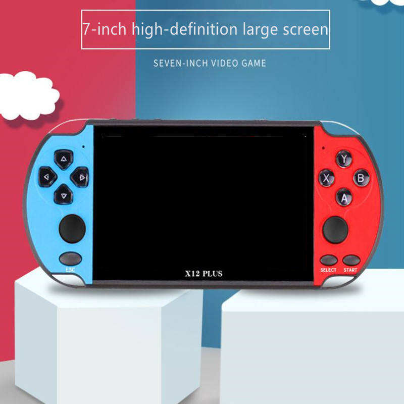 NKIWI X12 Plus Handheld Game Console 7 Inch HD Screen Portable Audio ...