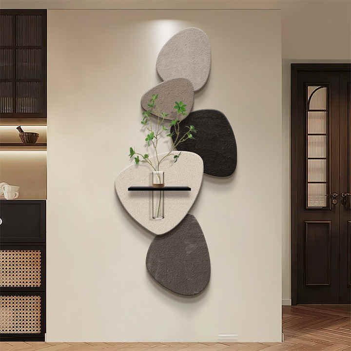 Irregular Sandstone Abstract Wall Art For Modern Entryway Wallpaper - Oem