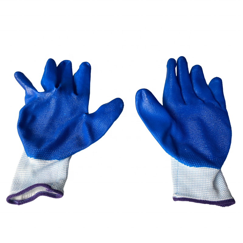 Rubber Coated Working Gloves (IMPA 190102) - Durable Blue/Orange ...
