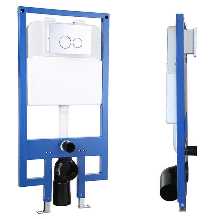 Dual-Flush Concealed Cistern Wall-Mounted Toilet Tank Parts Plastic ...