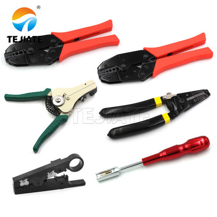 Fiber Optic Stripping Pliers Crimper Plier Hand Tool Scrap Coaxial ...