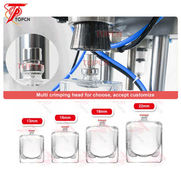 Semi Automatic Packaging Spray Perfume Bottle Sealing Machine