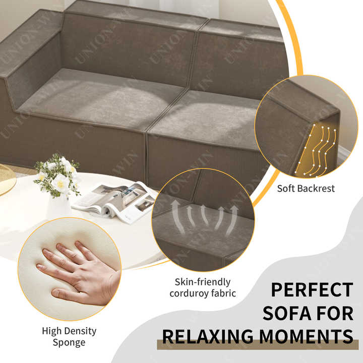 Sofá Modular Moderno Tanzuo de Union Win, Sofá de Esponja de Alta ...