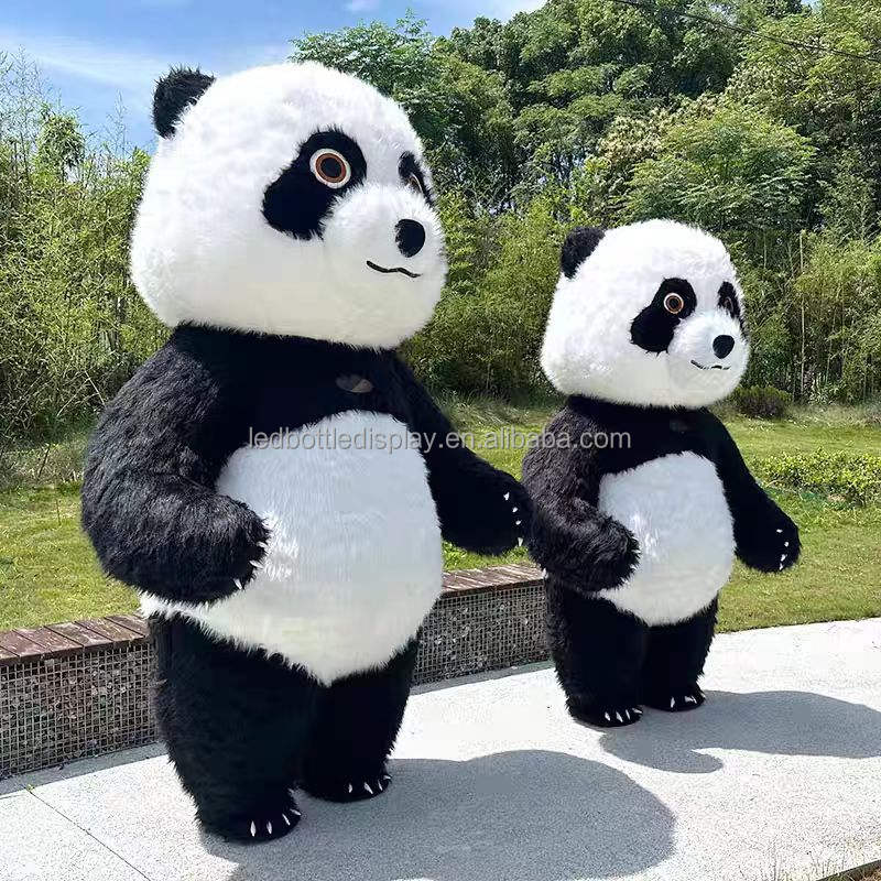 Mascots Costumes Adult Sized Inflatable Animal Cotton Plush Furry Suit ...