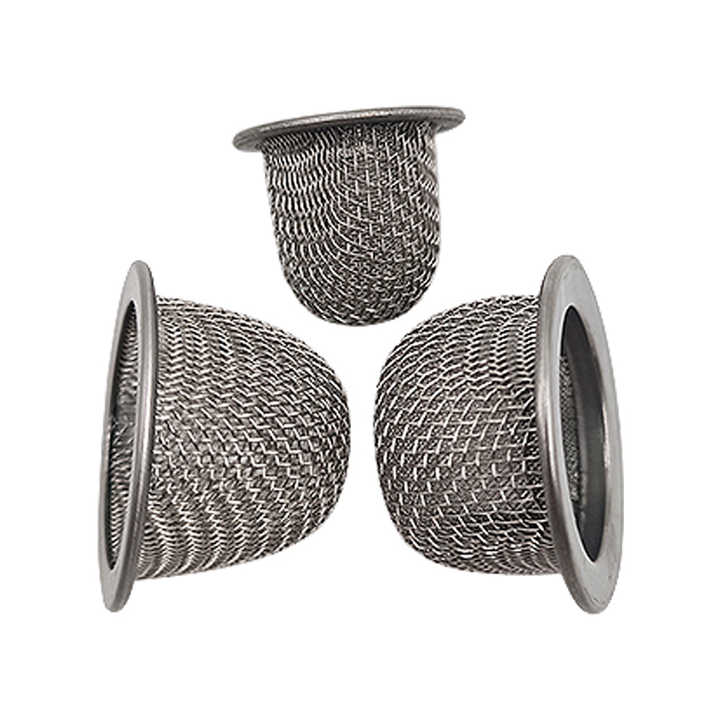 Stainless Steel Brass Wire Mesh Strainer Air Water Filter Cap Metal ...