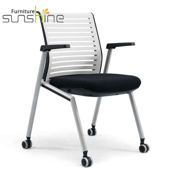 Simple Stackable Plastic Training School Chair Movable Writing Tablet ...