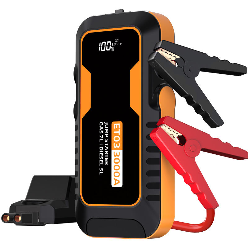 Jump Starter Air Compressor 2000A Power Bank Portable Battery for Car ...