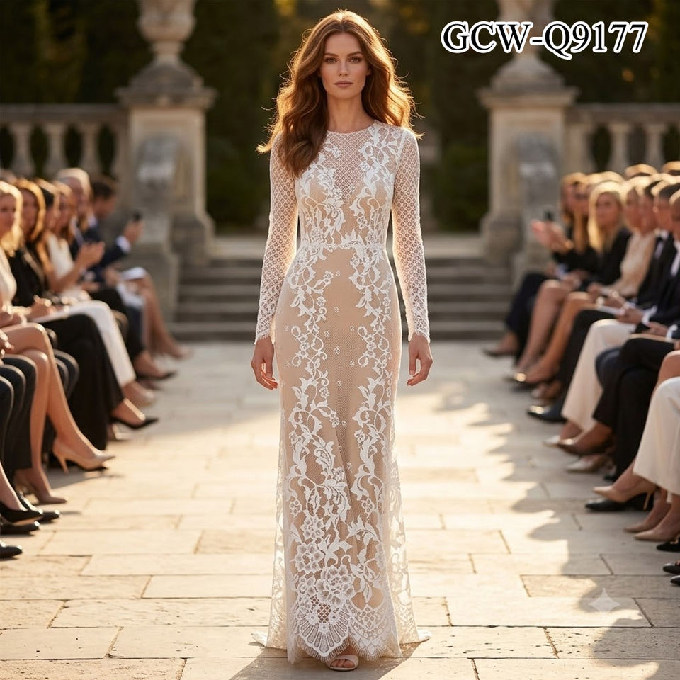 GCW-Q9177 White Vertical Floral Vine Embroidery Tulle Lace Fabric for ...