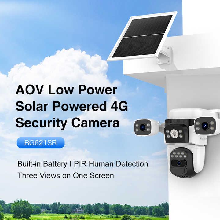 VEESKY BG621SR 9MP Home Security Low Power Built-In Battery Camera ...