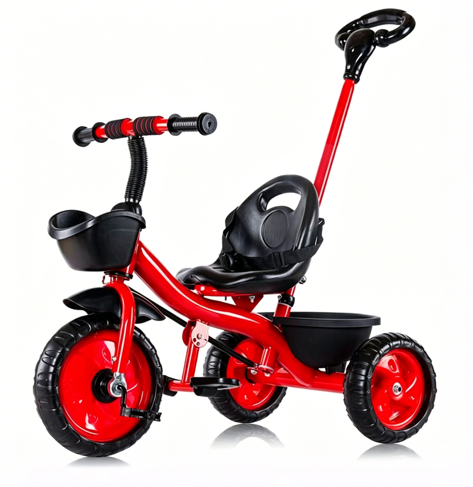 OEM Tricycle with Seats and Basket Pushing bar for 1-6 Year Old ...
