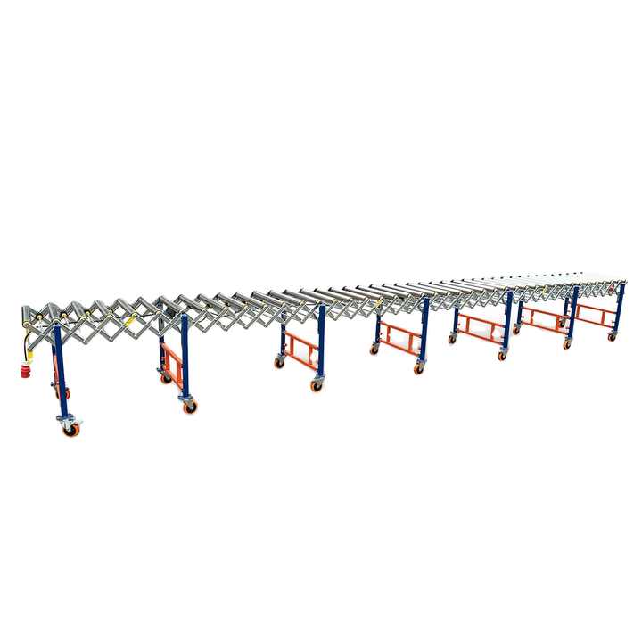 Flexible Extendable Roller Conveyor with Motors for 20 ft Container ...