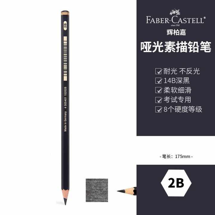 Faber-Castle HB/2B/4B/6B/8B/10B/12B/14B Artist Wooden PITT Graphite ...