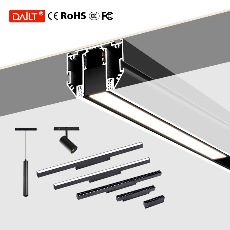 Modern LED Stretch Ceiling Profile Magnetic Track Light Aluminum ...