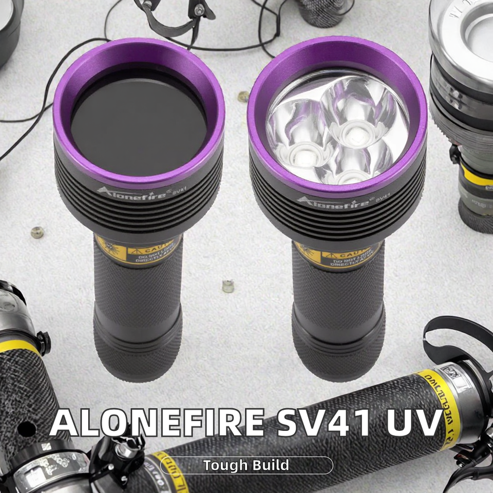 Alonefire SV41 Industrial 3 LED 15W UV Flashlight 395nm/365nm IP65 ...