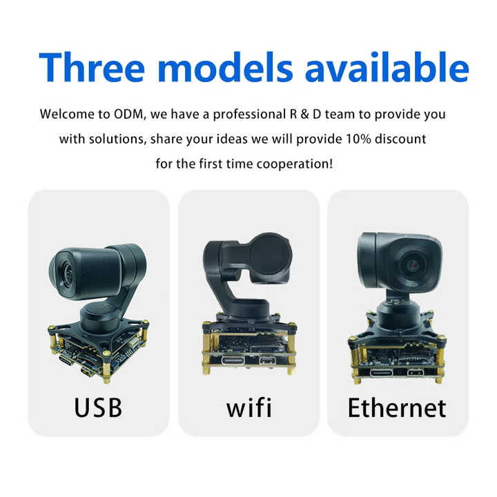11MP Micro 3 Axis PTZ Gimbal Camera Module Machine Vision Industrial ...