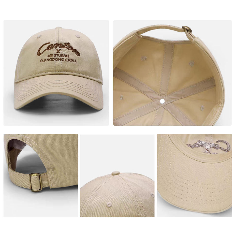 Private Label Custom Made 3D Puff Embroidery Baseball Cap Unstructured ...