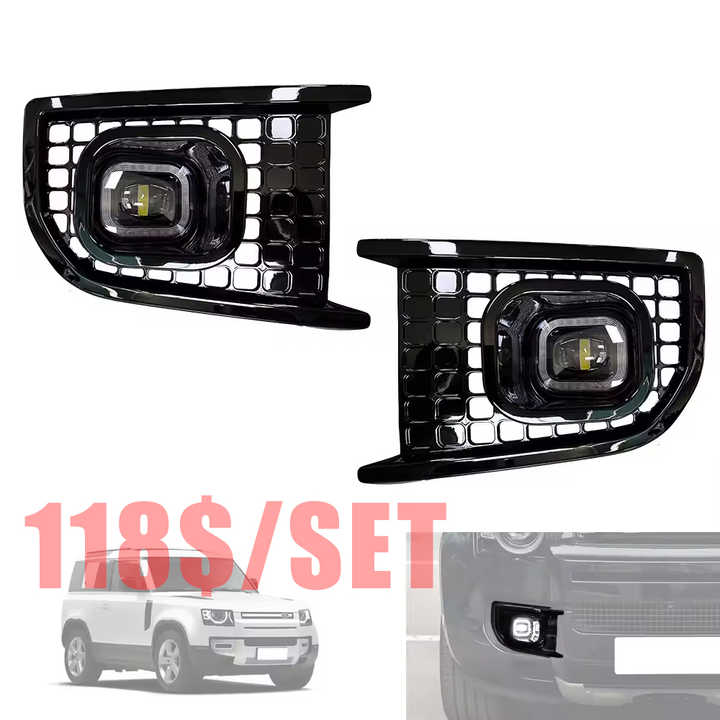 Land Rover Defender 90 110 130 Fog Lamp ABS Kit Suitable High Light Fog ...